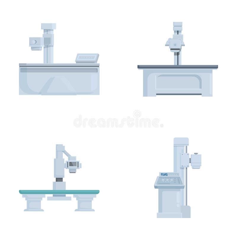 A Set of Illustrations of Microscopes and Magnifiers Stock Vector ...