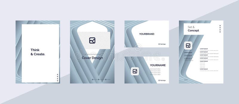 Set of Modern Layout Template Stock Vector - Illustration of education ...