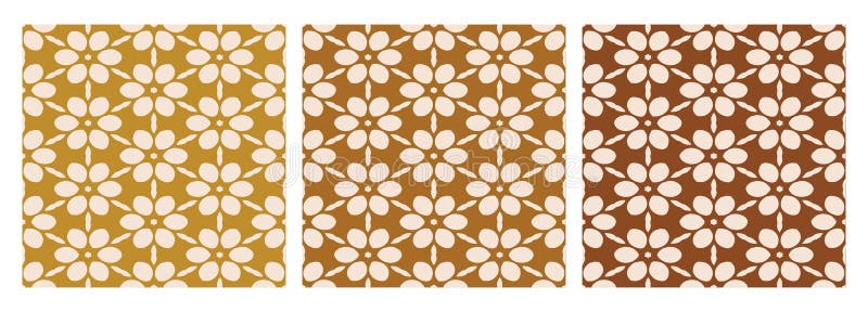 Set of 3 Modern Seamless Fabric Pattern, Abstract Print on Carpet ...