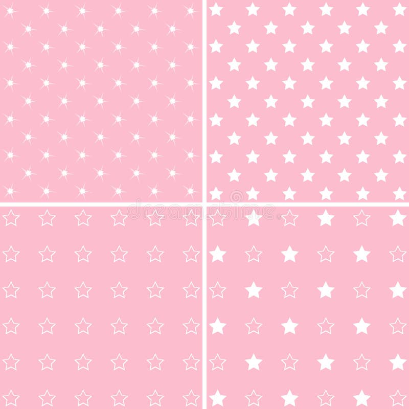 Set of 4 Modern Stars Backgrounds Stock Illustration - Illustration of ...