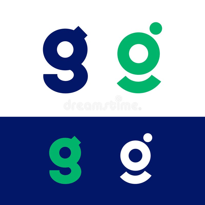 Set of Modern Style Letter G Logo Design - Letter G Design Stock ...