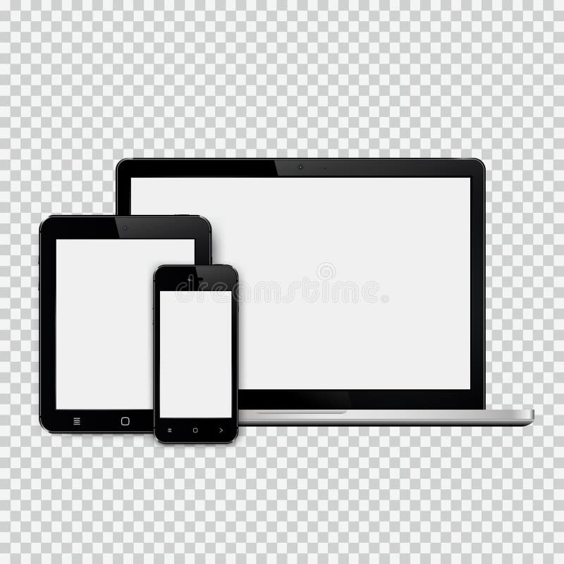 Set of Modern Technology Devices Template for Responsive Design ...
