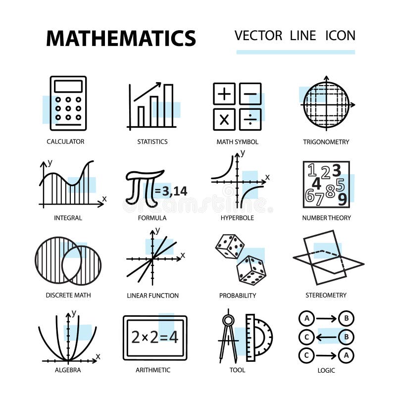 Math Linear Colorful Symbol Stock Vector - Illustration of logo ... Math Linear Colorful Symbol Stock Vector - Illustration of logo ...