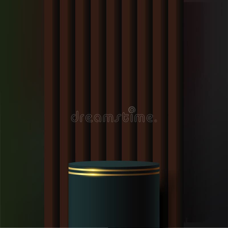Set of Modern Trendy Color Cylinder Podiums. Vector Stock Vector ...
