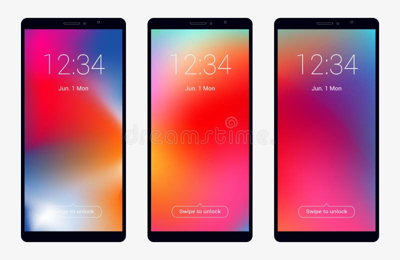 Set of Modern User Interface. Stock Vector - Illustration of smartphone ...