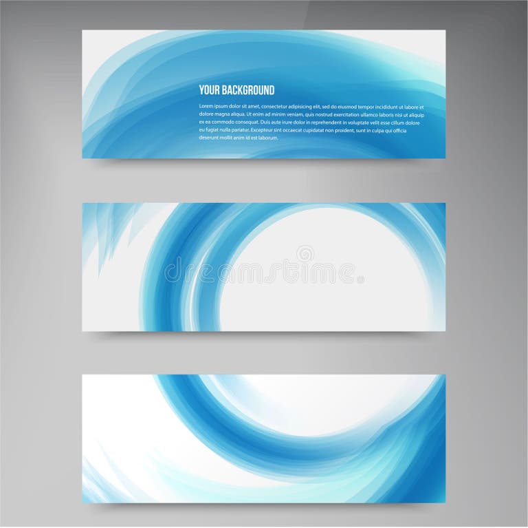Set of Modern Vector Banners with Lines Stock Vector - Illustration of ...