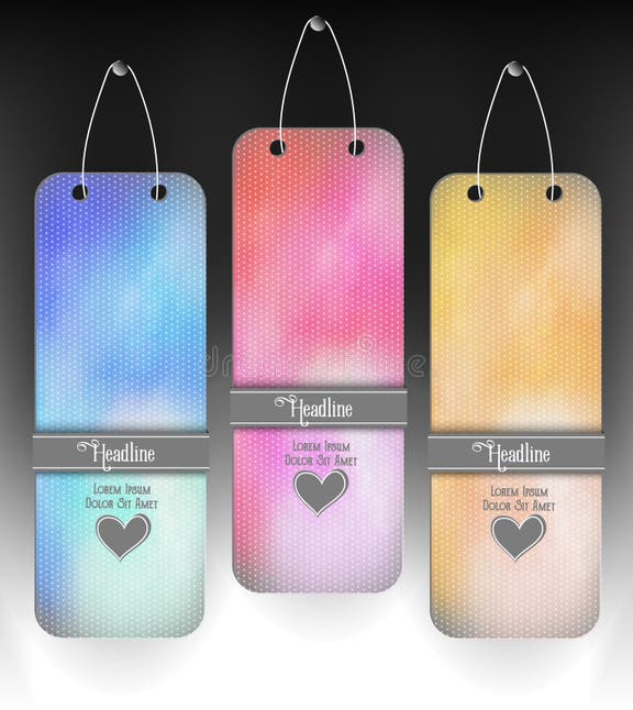 A Set of Modern Vector Vertical Banners with Belt Stock Vector ...