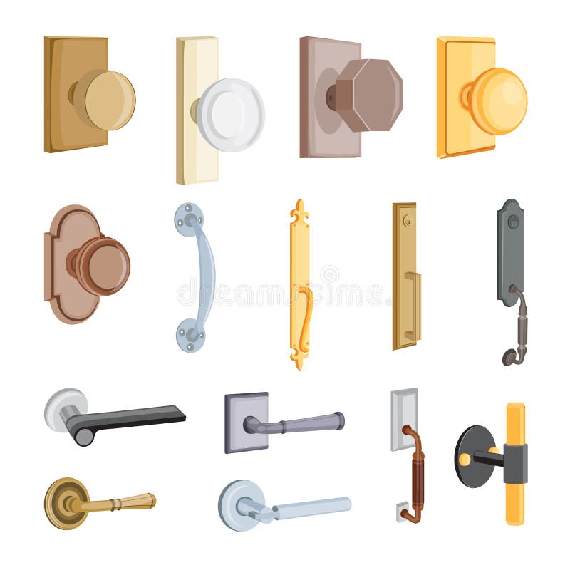Various Door Knobs Stock Illustrations – 17 Various Door Knobs Stock Illustrations, Vectors ...