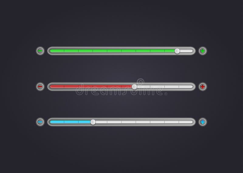 Set of Modern Volume Bar, Vector Illustration Stock Vector ...
