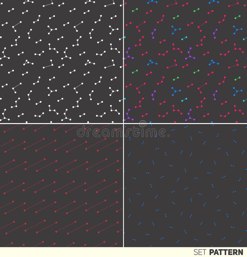 A set of molecules pattern stock vector. Illustration of design - 76963652