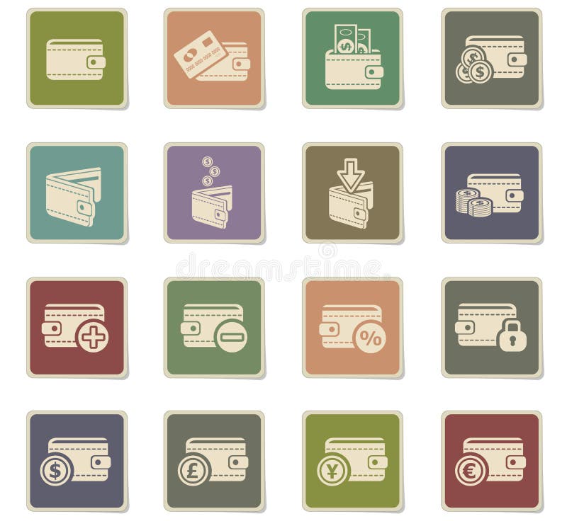 Set of money icons stock vector. Illustration of icon - 88068161