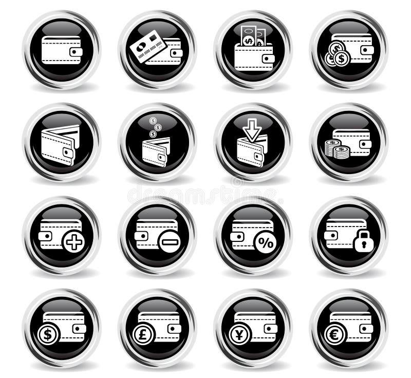 Set of money icons stock illustration. Illustration of commerce - 88574659