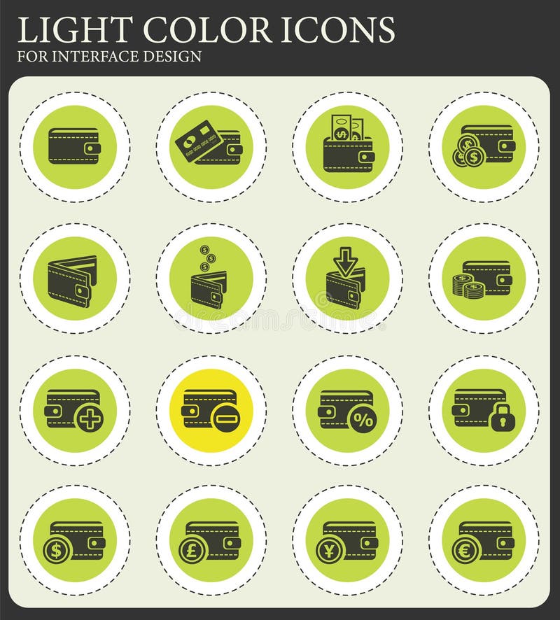 Set of money icons stock vector. Illustration of isolated - 154984643