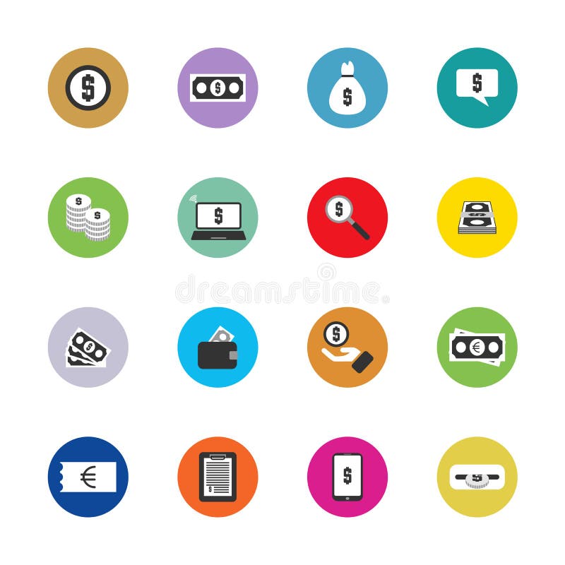 Set of Money Logo Design Concept Vector Illustrationsvorlage Symbol ...