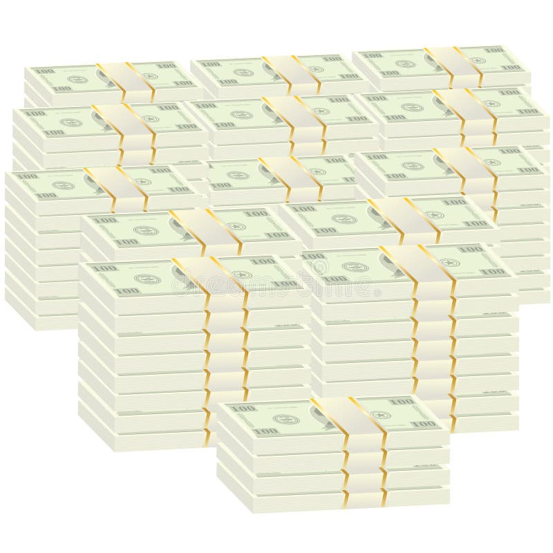 Stack of money vector stock vector. Illustration of background - 8493865