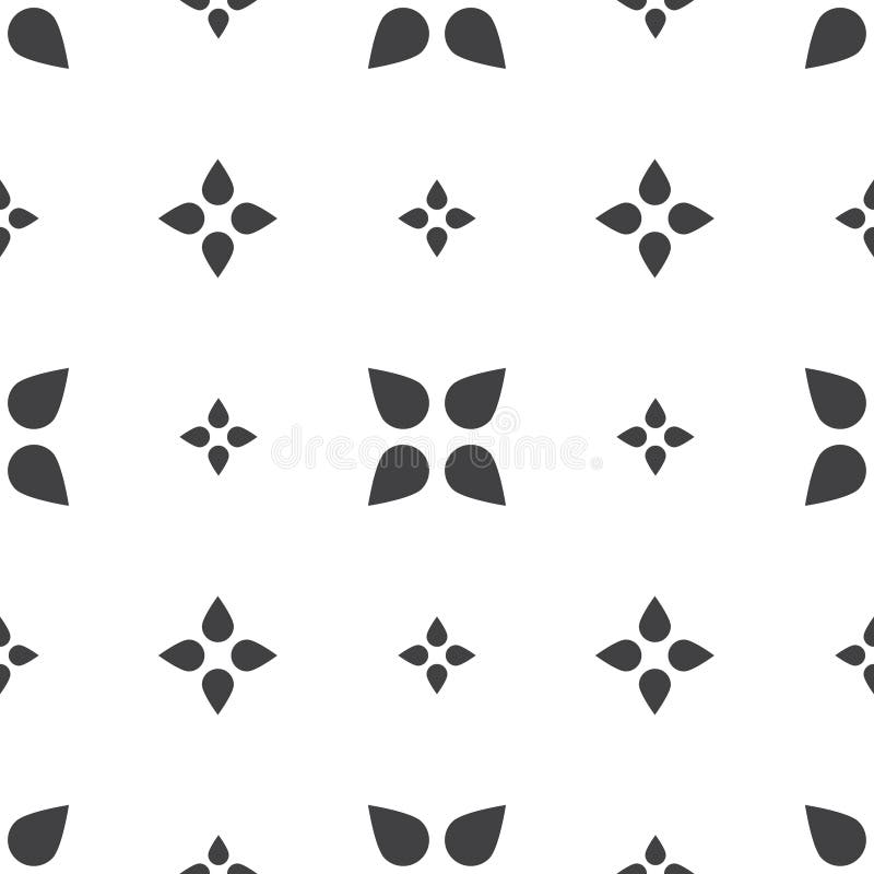 Set of Monochrome Geometric Seamless Universal Patterns, Tiling. Stock ...