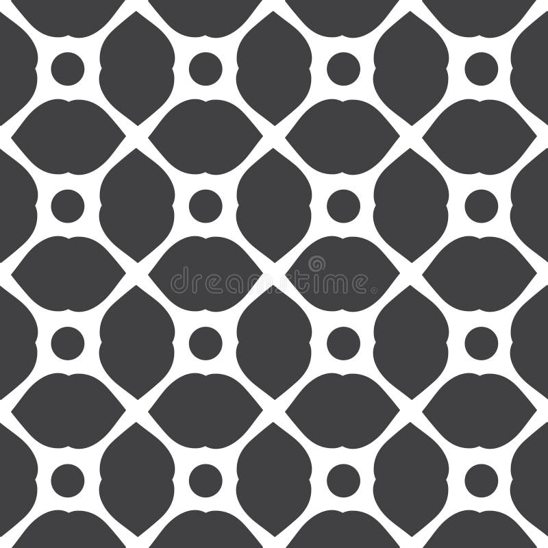 Set of Monochrome Geometric Seamless Universal Patterns, Tiling. Stock ...
