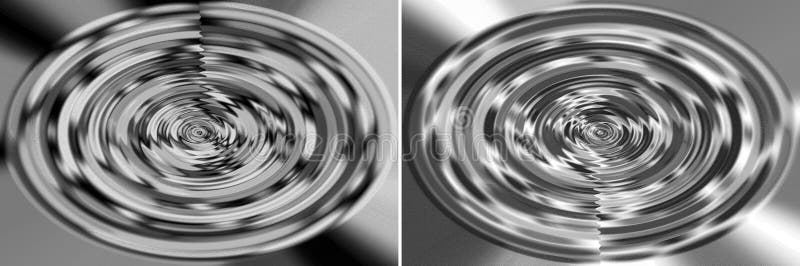 A Set of Monochrome Metallic Textures with Radiating Circles and ...