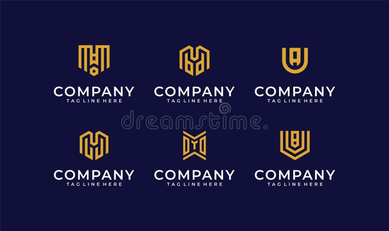 Infinity Monogram Logo Design Concept Stock Vector - Illustration of ...