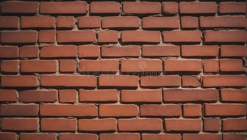 Moody Red Brick Wall Texture. AI Generation Stock Illustration ...