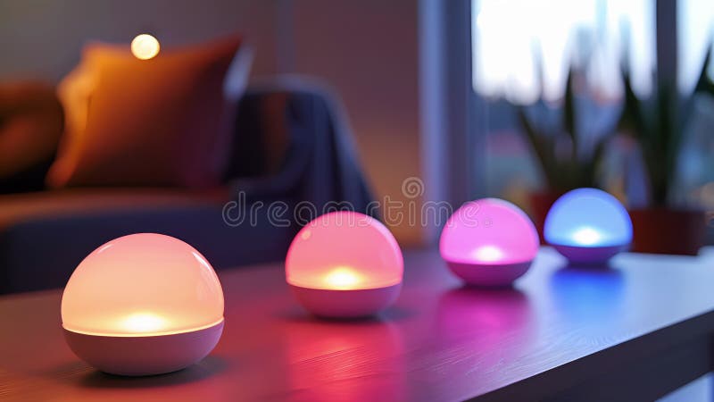 A Set of Moodresponsive Smart Lights that Change Color and Intensity ...