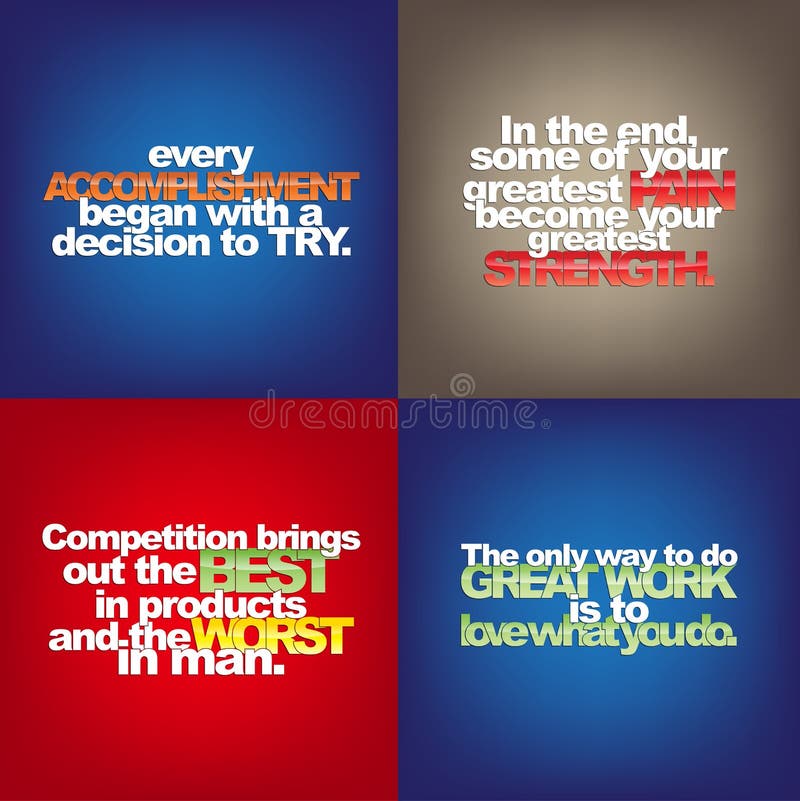 Sport and Healthy Lifestyle Motivation Quotes. Stock Vector ...