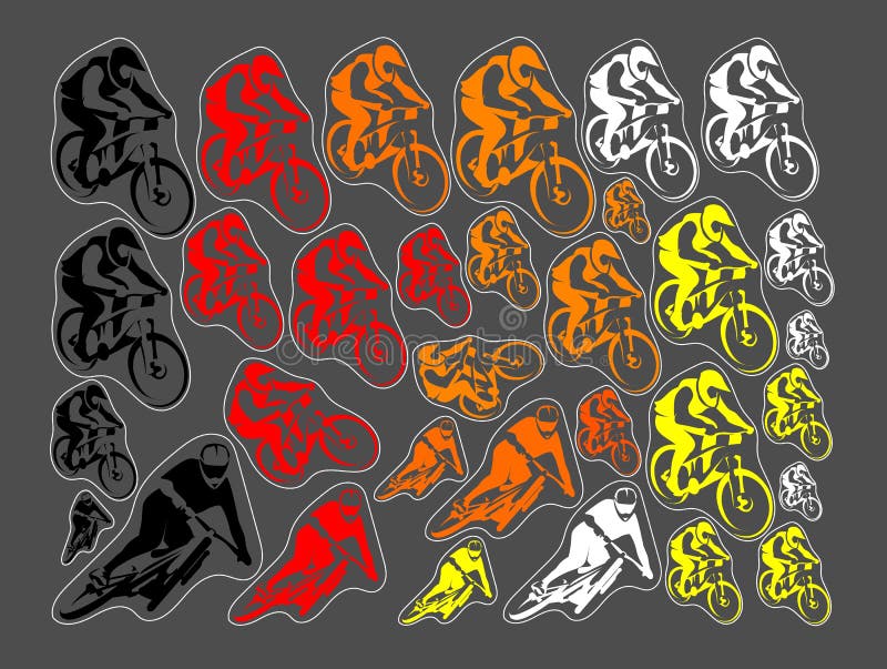 Mountain bike lettering. stock vector. Illustration of graphic - 96028250