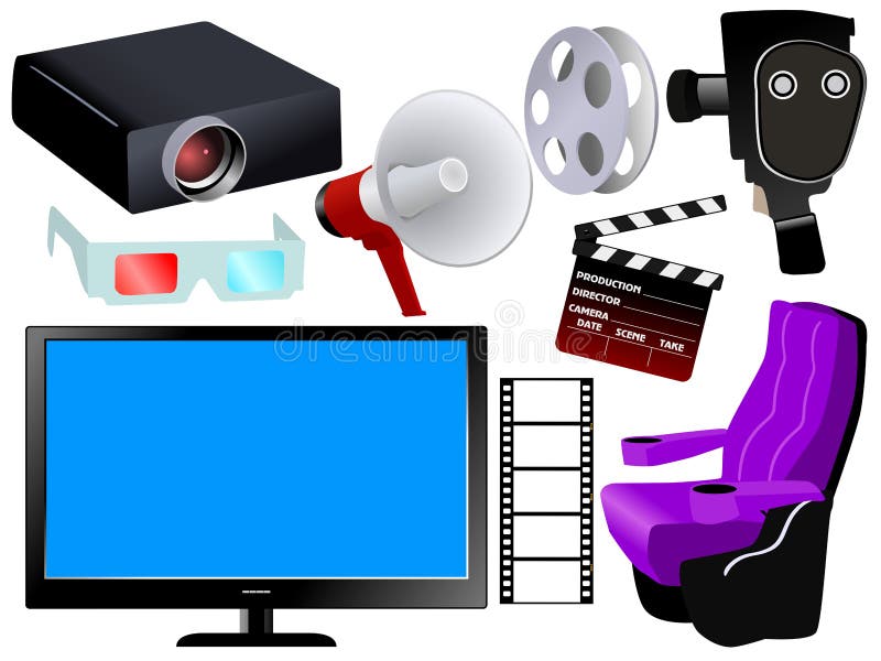 Set Of Movie Objects Picture. Image: 17763788