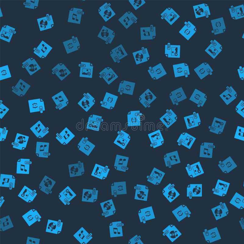 Set MP3 File Document, GIF, JS and WAV on Seamless Pattern. Vector ... Set MP3 File Document, GIF, JS and WAV on Seamless Pattern. Vector ...