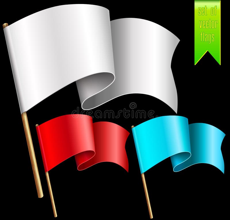A Set of Multi-colored Flags Stock Vector - Illustration of concept ...