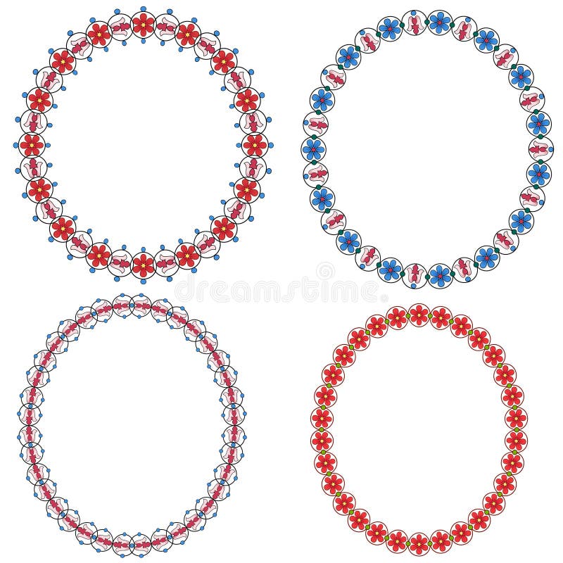 Set Of Multi-colored Frames Stock Vector - Illustration of elements ...