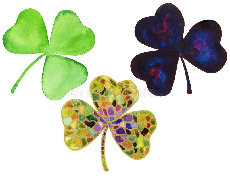 Colored Shamrocks Stock Illustrations 152 Colored Shamrocks Stock