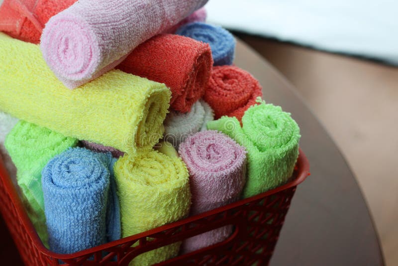 Set of Multi-colored Towels Stock Photo - Image of color, healthy: 80811106