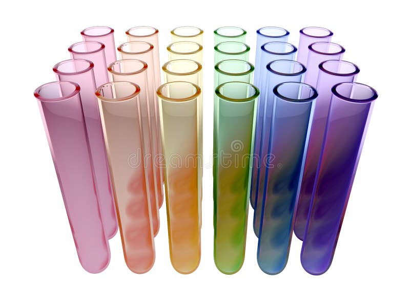 A Set Of Multi Colour Test Tubes Picture. Image: 17123639