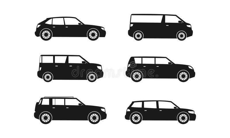 Set of Multi Purpose Vehicle Illustration Vector Stock Illustration ...