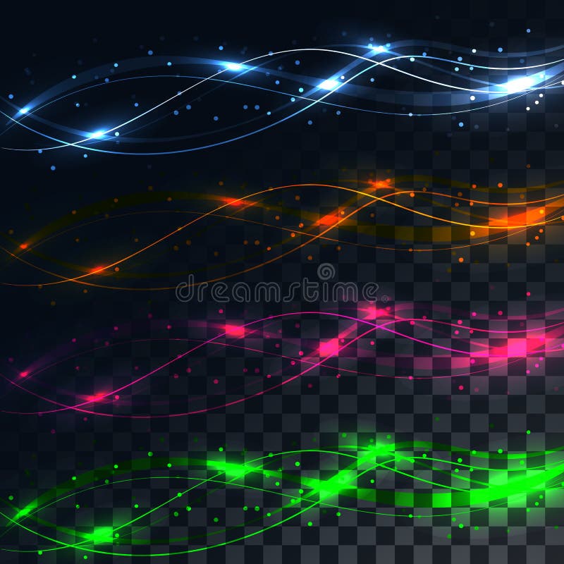 Magic Waves Background on Blue Stock Illustration - Illustration of ...