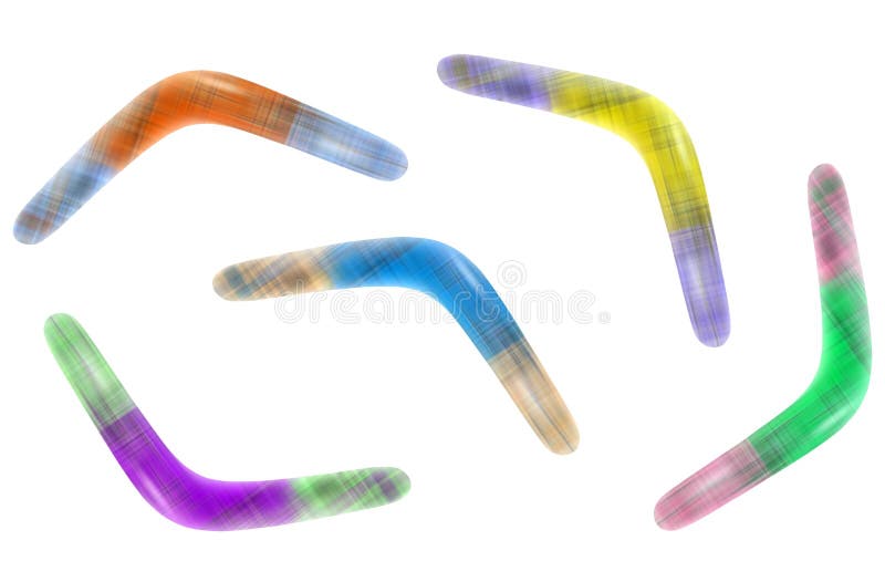Color Boomerangs Stock Illustrations – 67 Color Boomerangs Stock ...