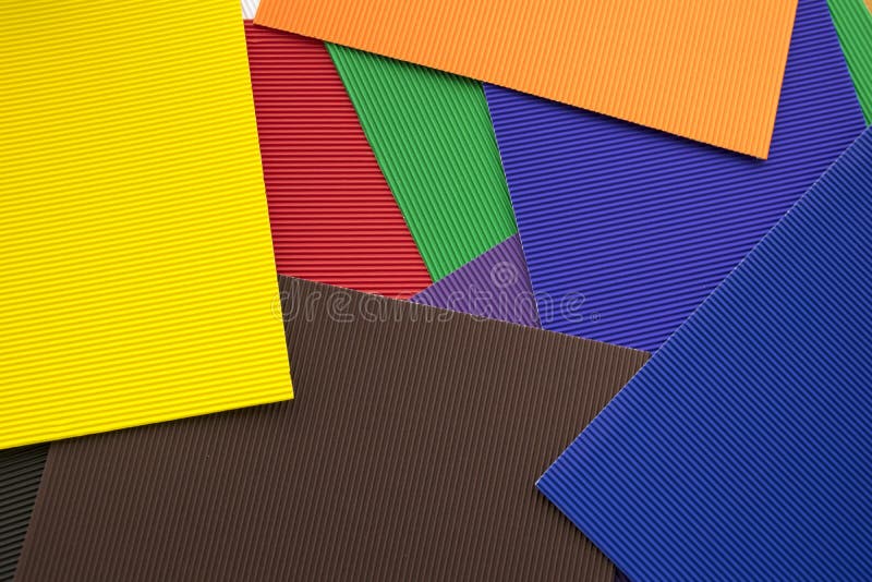 Set of Multicolored Paper Sheets for Decoration Stock Photo - Image of ...
