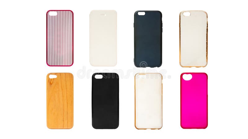 Set of Multicolored Plastic and Silicone Back Covers for Mobile Phone ...