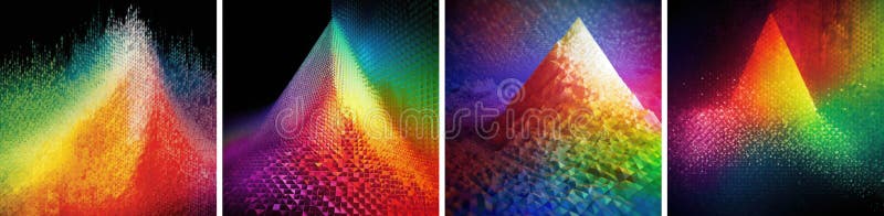 Spectrum Pyramids Stock Illustrations – 275 Spectrum Pyramids Stock ...