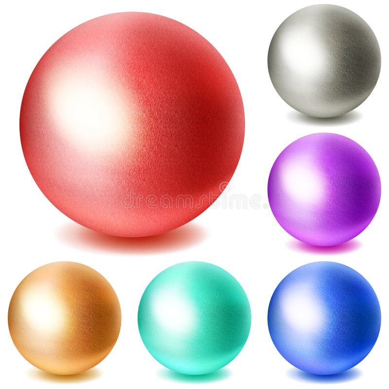 Set of Multicolored Spheres Stock Vector - Illustration of beads ...