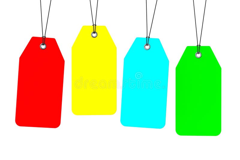 Set Multicolour Blank Tags Stock Illustrations – 2 Set Multicolour ...