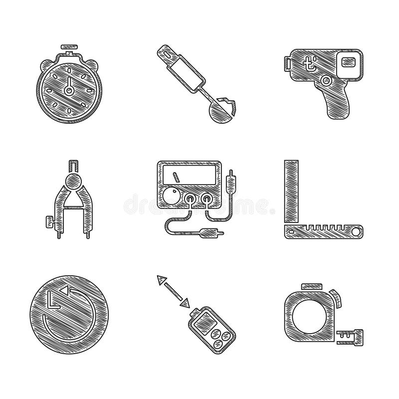Set Multimeter, Voltmeter, Laser Distance Measurer, Roulette ...