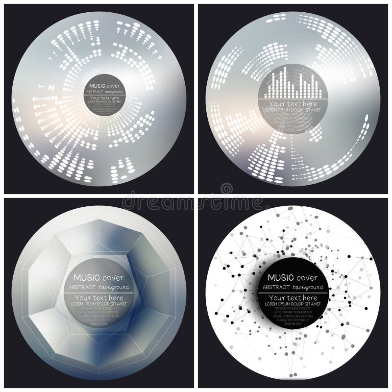 Music Album Cover Templates. World Globe, Global Stock Vector ...