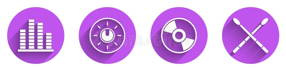 Set Music Equalizer, Dial Knob Level Technology Settings, CD or DVD ...