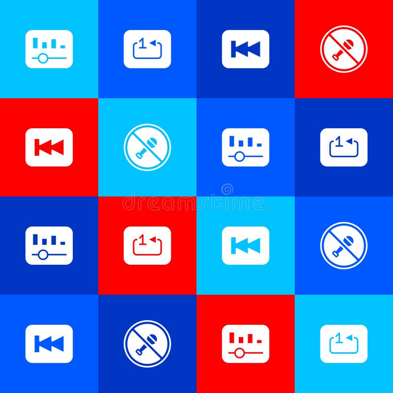 Set Music Equalizer, Repeat Track Music Player, Rewind Button and Mute ...