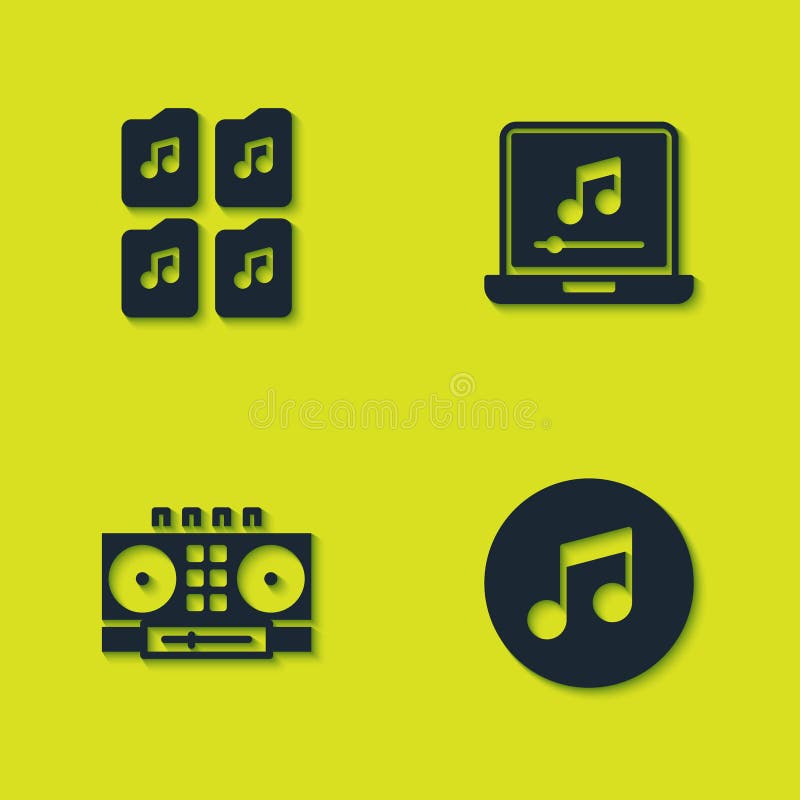 Set Music File Document, Note, Tone, DJ Remote and Mixing Music and ...