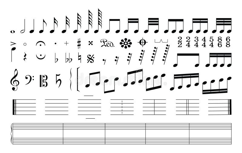 Note Staves Stock Illustrations – 320 Note Staves Stock Illustrations ...