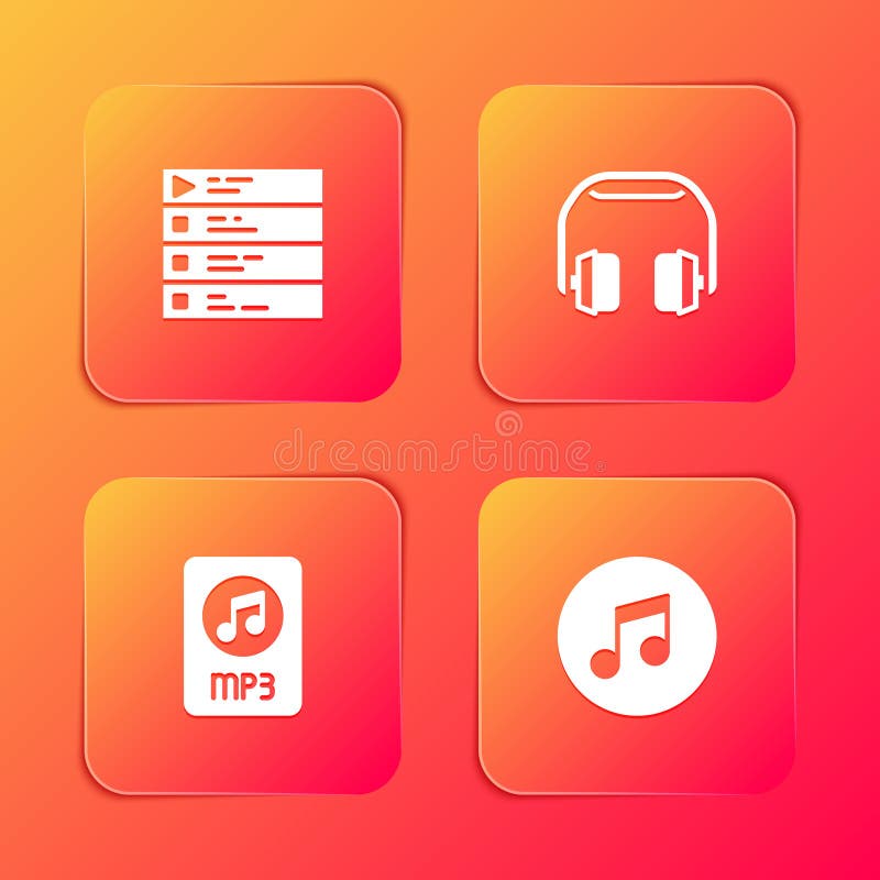 Playlist File Icon Outline Vector. Music Song Stock Vector ...
