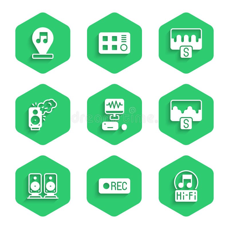 Studio Record Logo Design Concept, Music App Logo Template Stock Vector ...